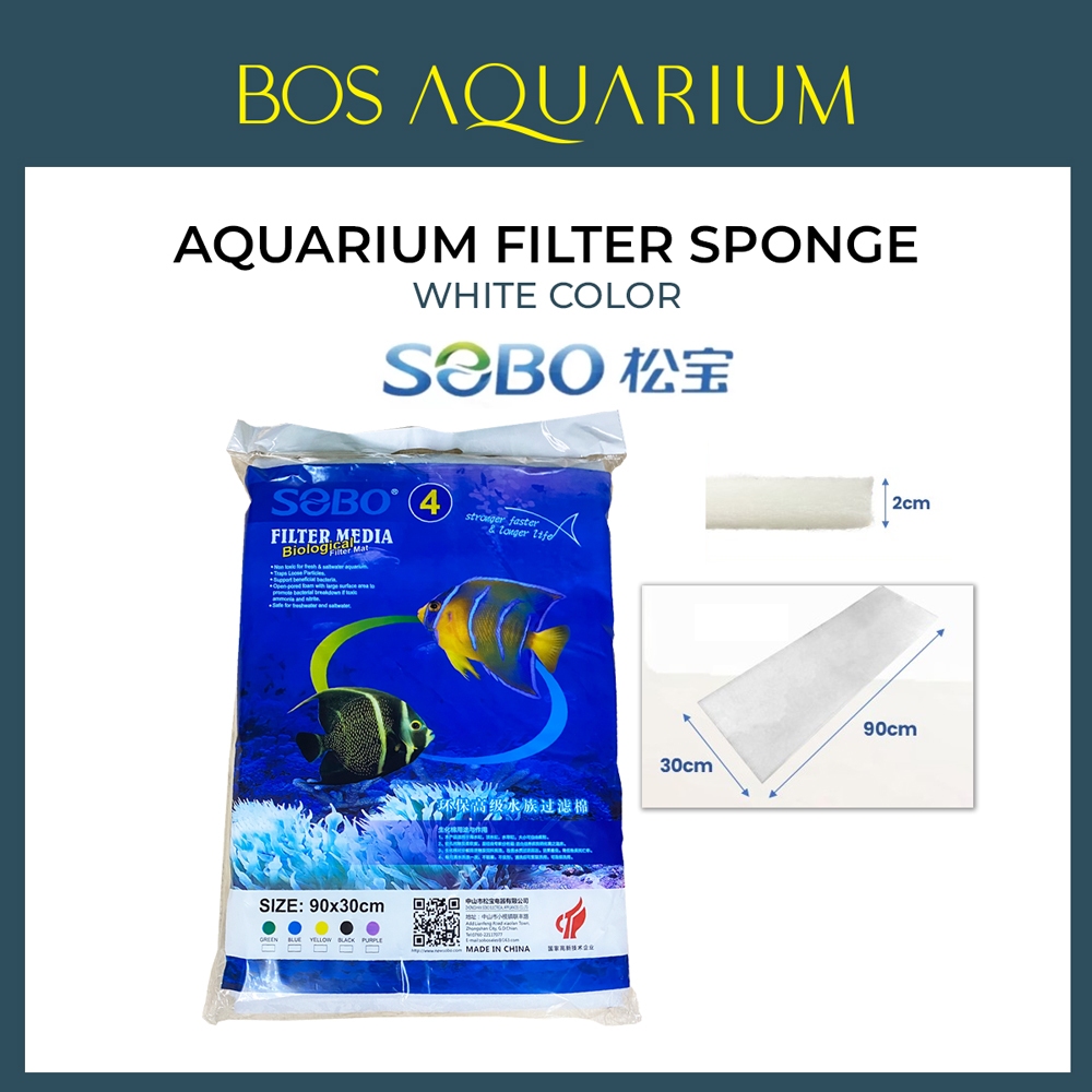 Sobo Aquarium White Filter Media Sponge | Shopee Malaysia
