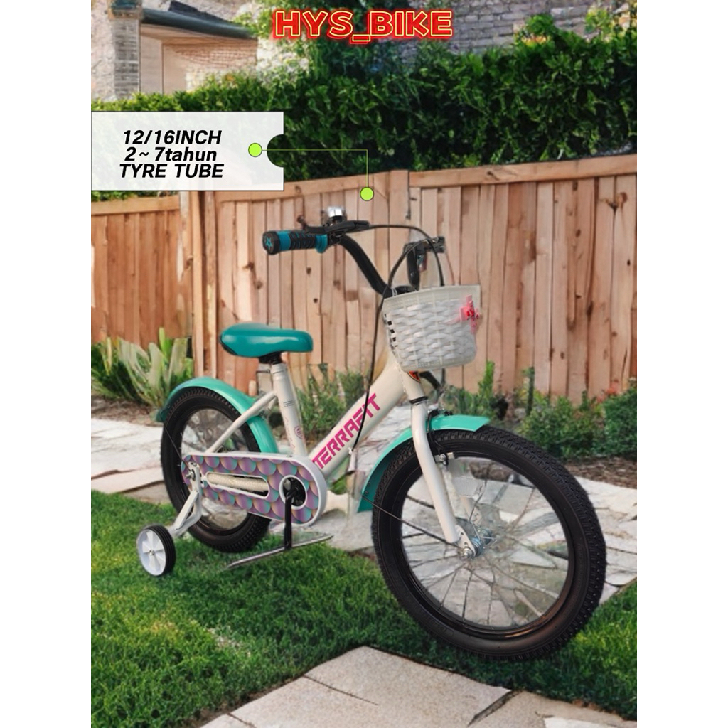 BASIKAL BUDAK 12 INCH 16 INCH KID RIDE ON BICYCLE KID BICYCLE BASIKAL ...