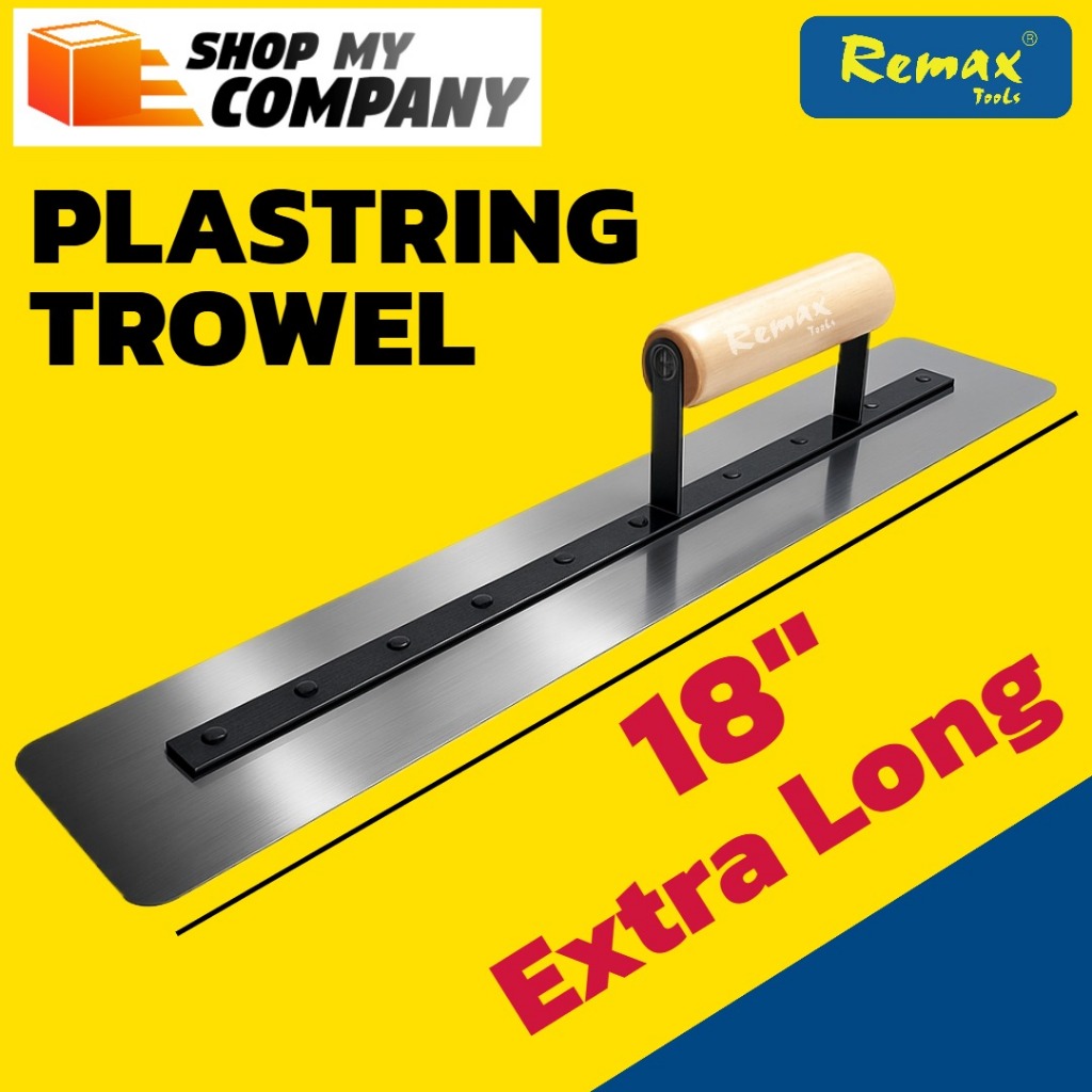 REMAX SUDU SIMEN LONG BLADE PLASTERING TROWEL 18 INCH STEEL LONG TROWEL ...