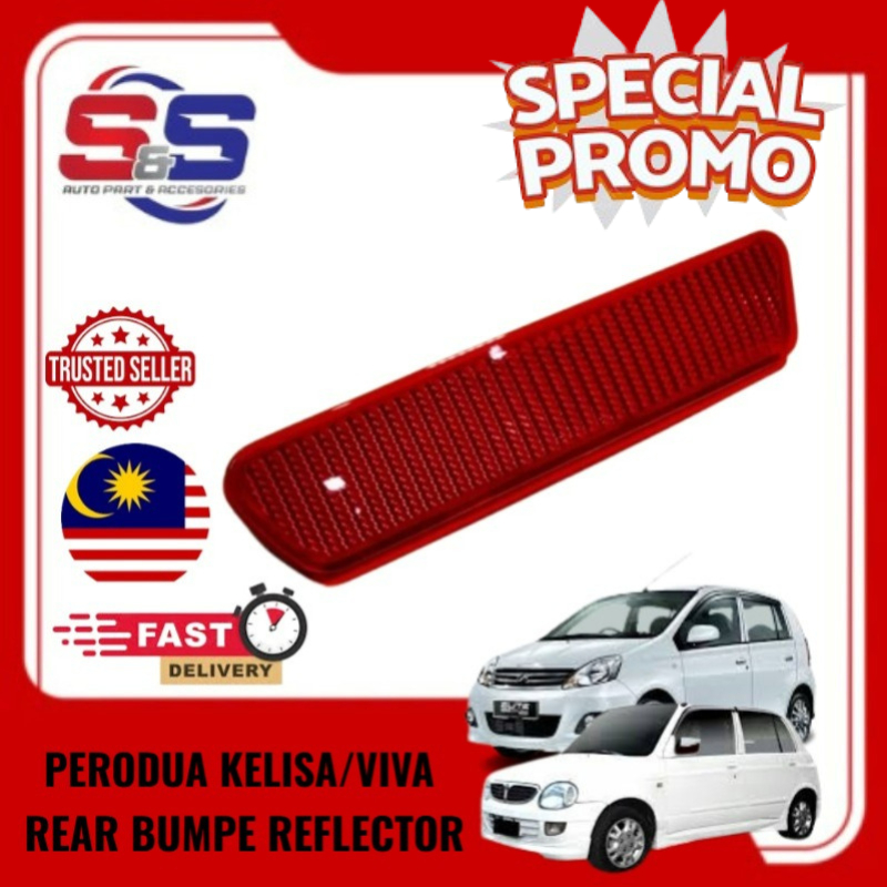 Lampu Reflektor Belakang Perodua Viva Elite Kelisa Rear Bumper ...