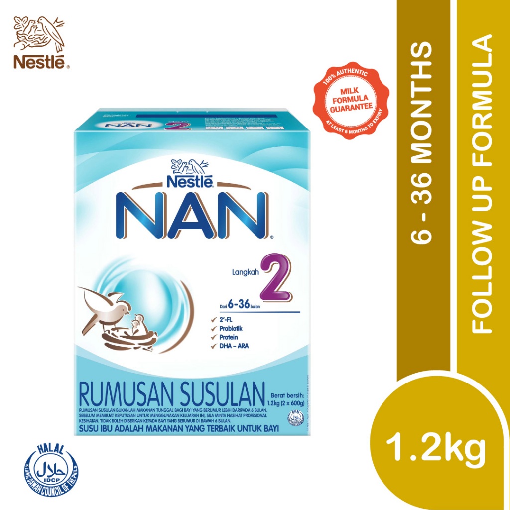 NAN® Follow Up Formula Step 2 1.2kg From 6-36 Months / NAN® Rumusan ...