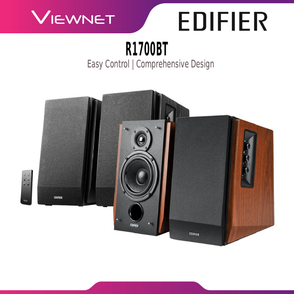 EDIFIER R1700BT 2.0 MULTIFUNCTIONAL BLUETOOTH BOOKSHELF SPEAKER WITH ...