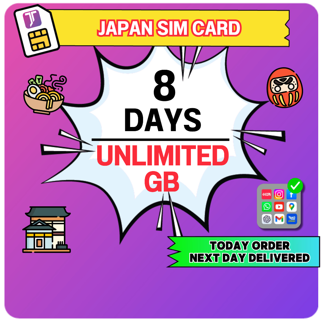 J Travel 【 Japan SIM Card 】【 🔥UNLIMITED CHEAP PRICE 】Japan Travel SIM ...