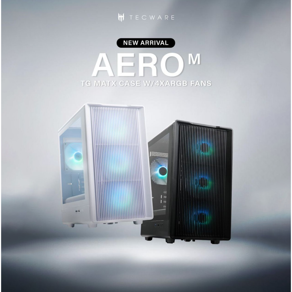 # TECWARE AERO M - High Airflow mATX T.G PC Case With 4 x 120mm PWM ...