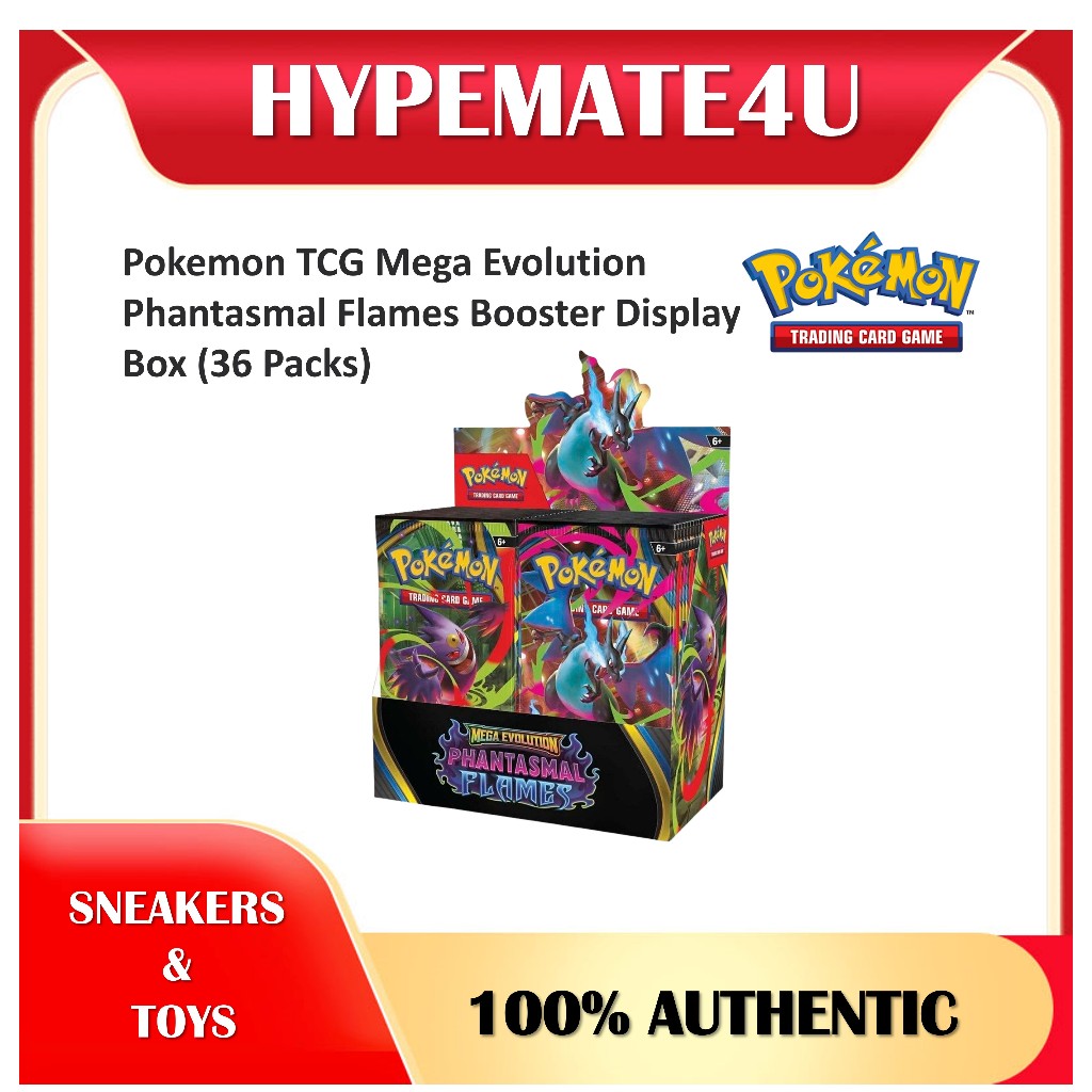 [Ready Stock] Pokemon TCG Mega Evolution - Phantasmal Flames Booster ...