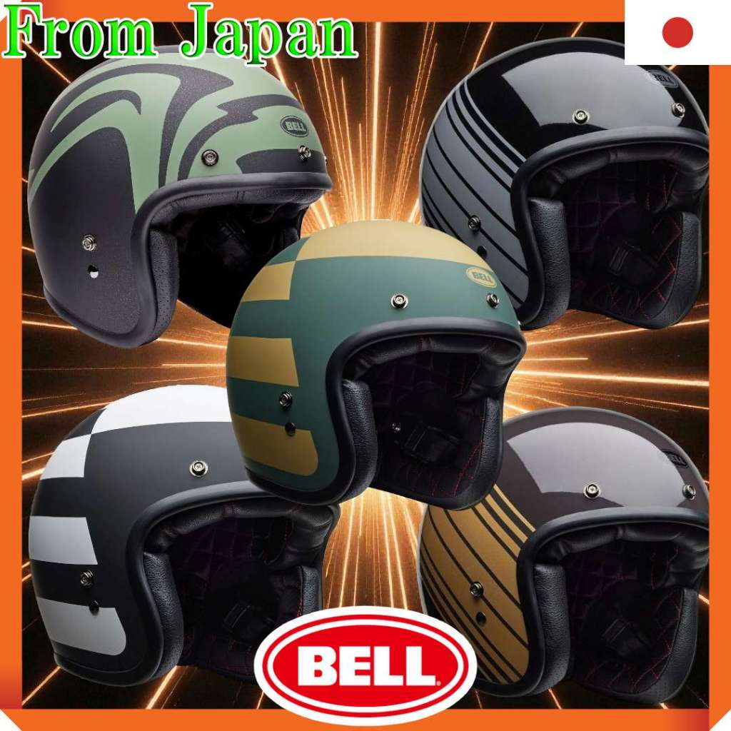 BELL CUSTOM500 SLAP BLACK limited edition vintage open face helmet ...