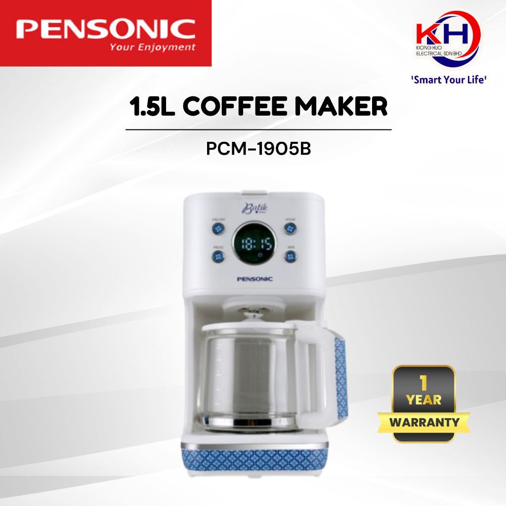 Pensonic Batik Series Coffee Maker (1.5L) | Mesin Kopi Siri Batik (1.5L ...