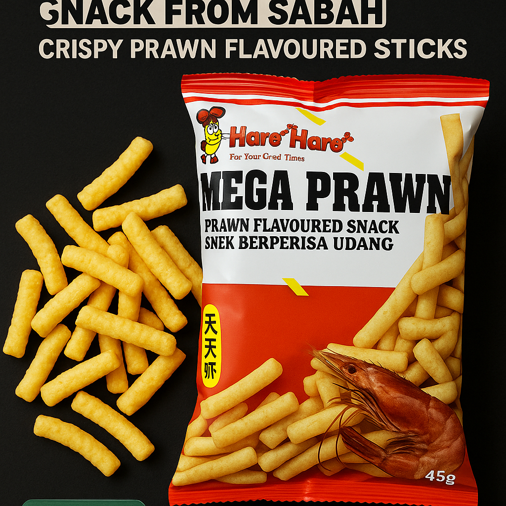 Hari Hari Mega Prawn Snack | Famous Sabah Snack | Crispy Prawn ...