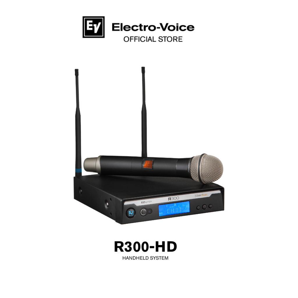 Electro-Voice R300-HD Handheld system with PL22 Dynamic Microphone ...