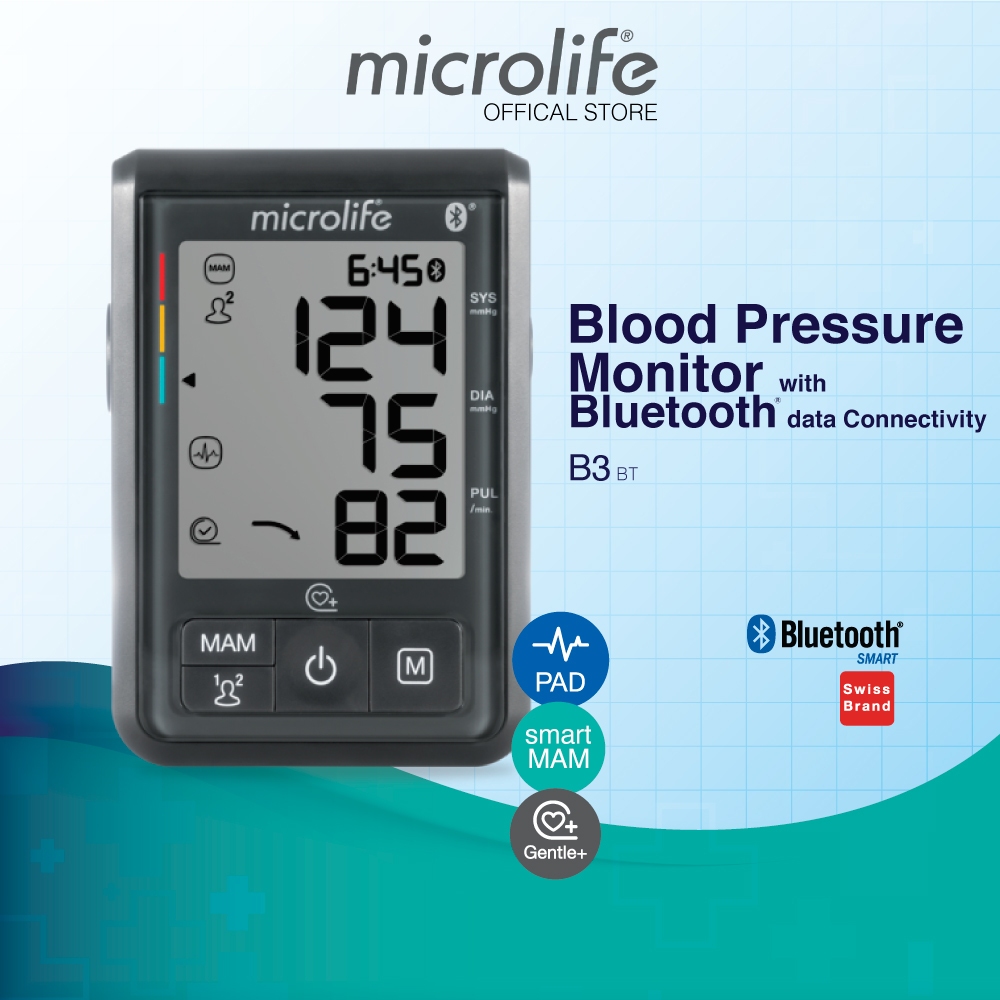 Microlife Blood Pressure Monitor with Bluetooth Feature BP B3 BT ...