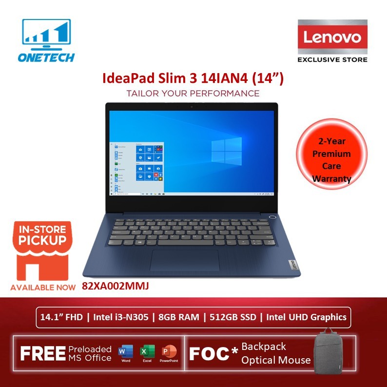 Lenovo Ideapad Slim 3 82XA002MMJ / 82XB00FGMJ / 82XB00FHMJ Notebook (i3 ...