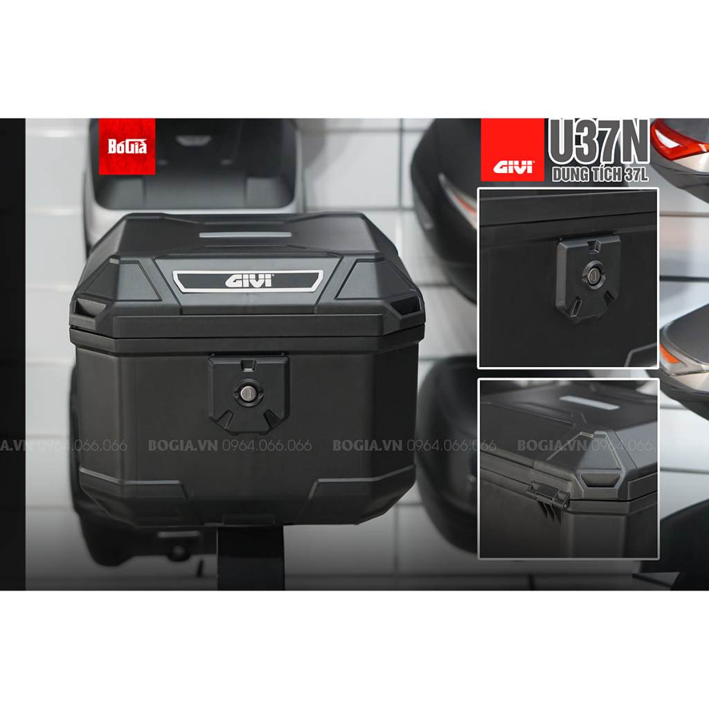 GIVI BOX U37N WITH BASE PLATE NEW DESIGN 2025 | Shopee Malaysia