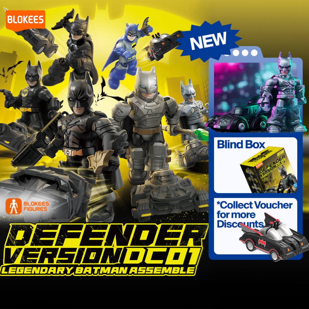 [NEW] BLOKEES DC Batman Defender Version 01 Blind Box Figures | Single ...
