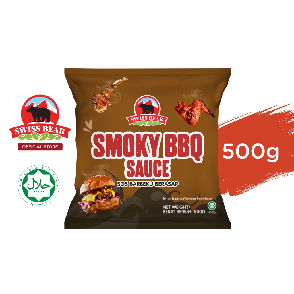 SWISS BEAR Smoky Barbeque Sauce / Sos BBQ Berasap 500gm | Shopee Malaysia
