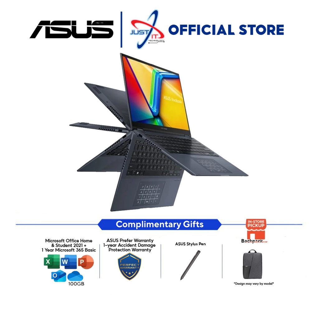 ASUS VIVOBOOK S14 FLIP TP3402V-ALZ636WS 14" LAPTOP (I5-13420H 16GD4 ...
