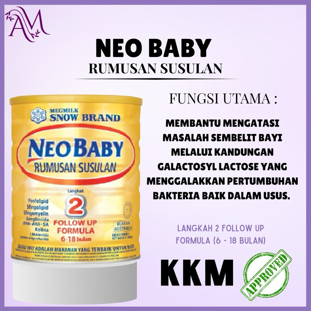 SNOW NEO BABY RUMUSAN BAYI STEP 2 FOLLOW UP FORMULA (6-18 BULAN ...