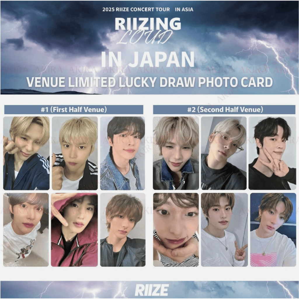 RIIZE ODYSSEY RIIZING LOUD IN JAPAN VENUE LIMITED LUCKY DRAW PHOTO CARD ...