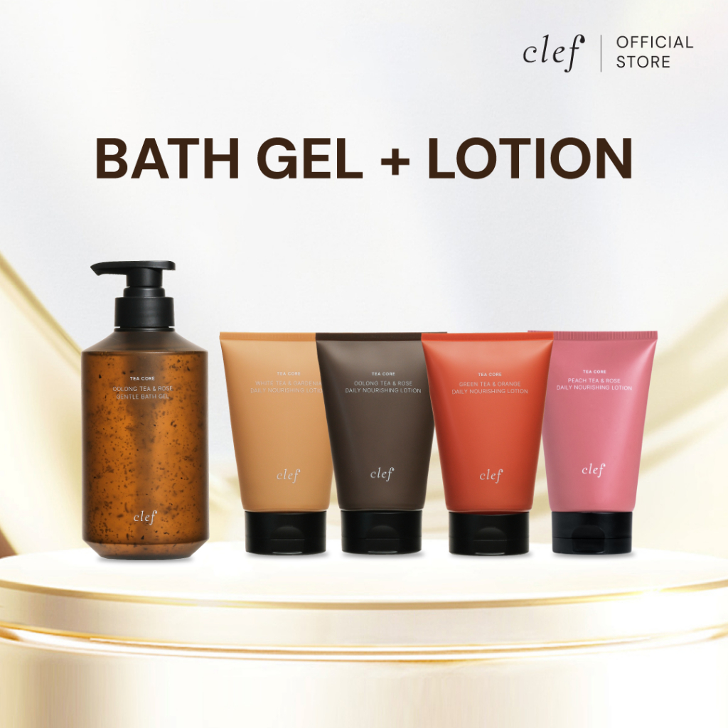 [LIVESTREAM EXCLUSIVE] CLEF Tea Core Oolong Tea Gentle Bath Gel + Tea ...