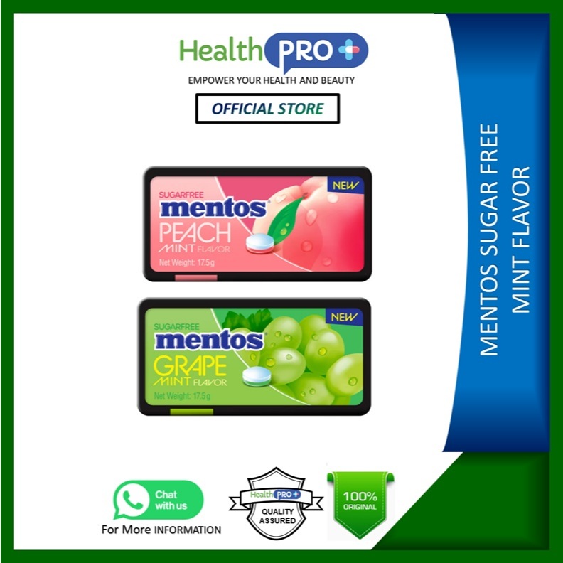 MENTOS Sugarfree GRAPE/PEACH Flavor Mint 17.5g | Shopee Malaysia