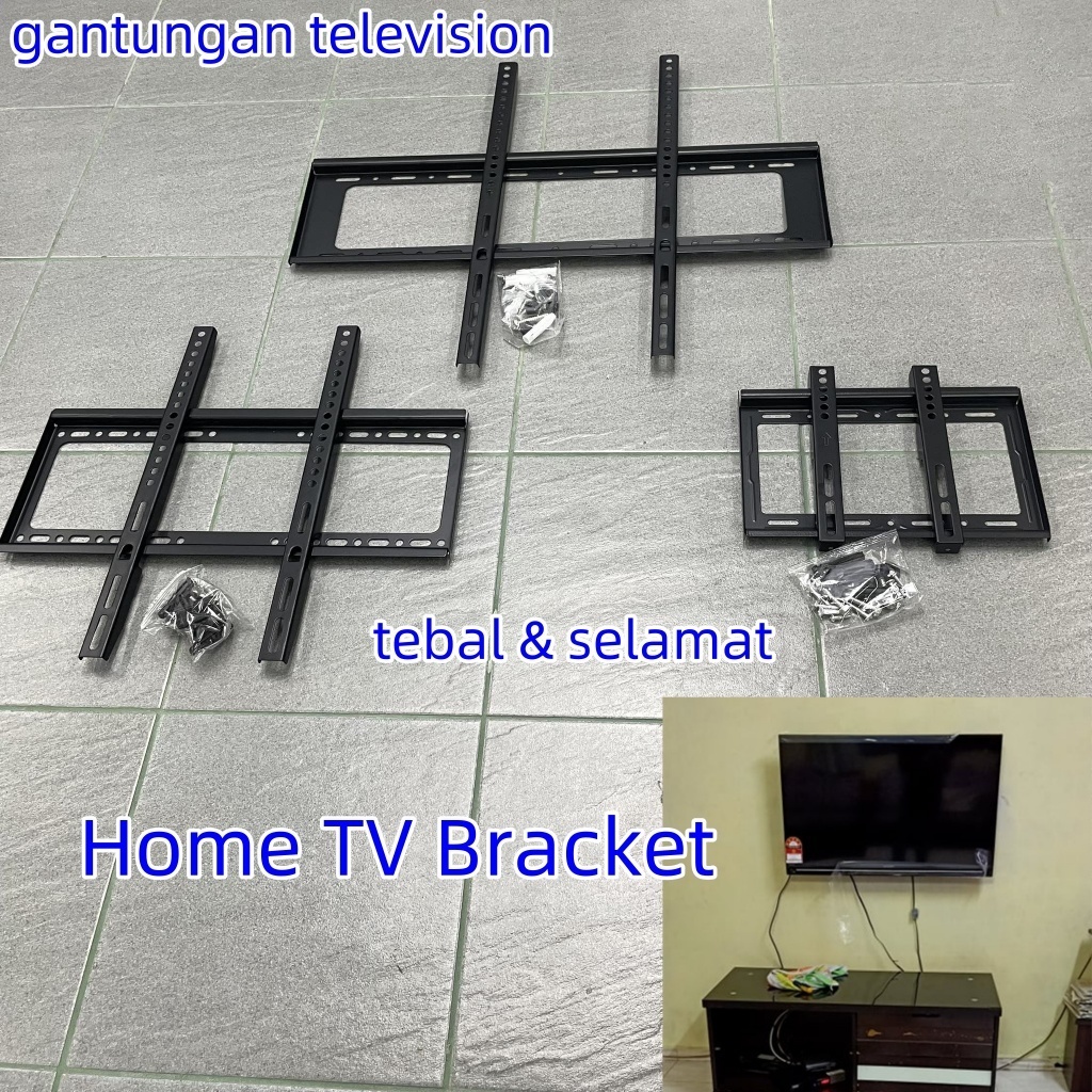 MULTI TV BRACKET 14''-42"/26"-65" (LCD/LED/PLASMA) / GANTUNGAN TV (KAKI ...