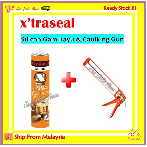 X'TRASEAL MC-903 X-Bond Construction Adhesive Sealant 300ml Silicon Gam ...