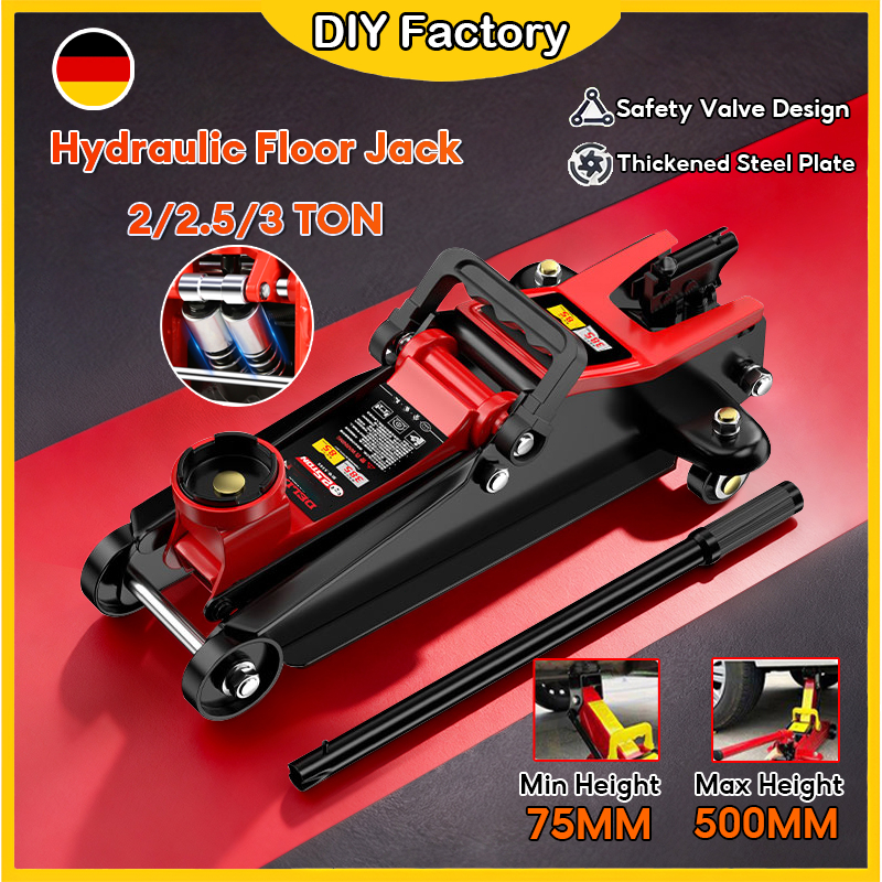 Heavy Duty 3 Ton Floor Jack Hydraulic Floor Jek Kereta Jet Car Vehicle ...
