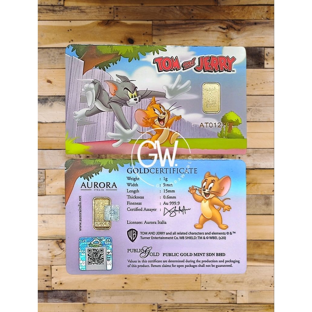 1g Gold Bar Aurora PG / Tom & Jerry | Shopee Malaysia