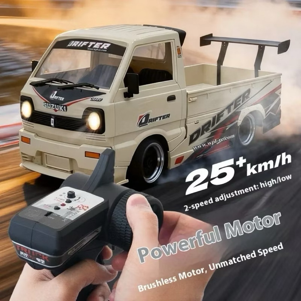 WPL D14S 1/10 brueshless 4WD drift truck RC Car Remote Control model ...