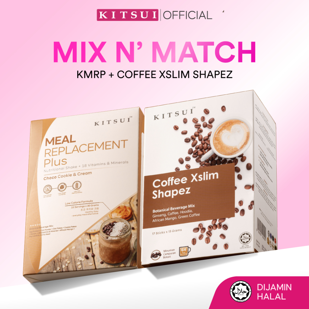 KITSUI [Mix n' Match] KMRP Meal Replacement Plus 15's x 30g + KITSUI ...
