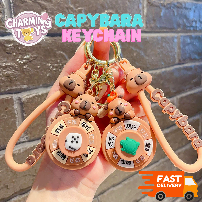 Capybara keychain birthday gift kanak kanak sekolah stationary capybara ...