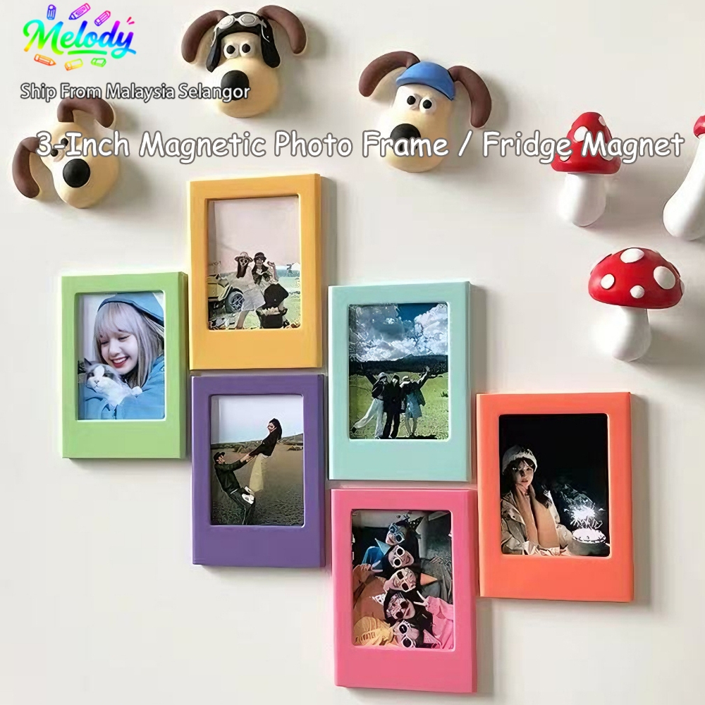 3-Inch Magnetic Polaroid Frame | Creative DIY Magnet Photo Frame | Fun ...