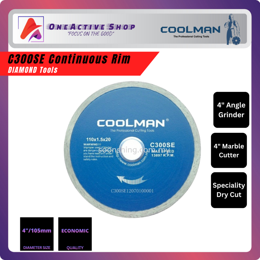 Coolman C300SE Diamond Wheel | Shopee Malaysia