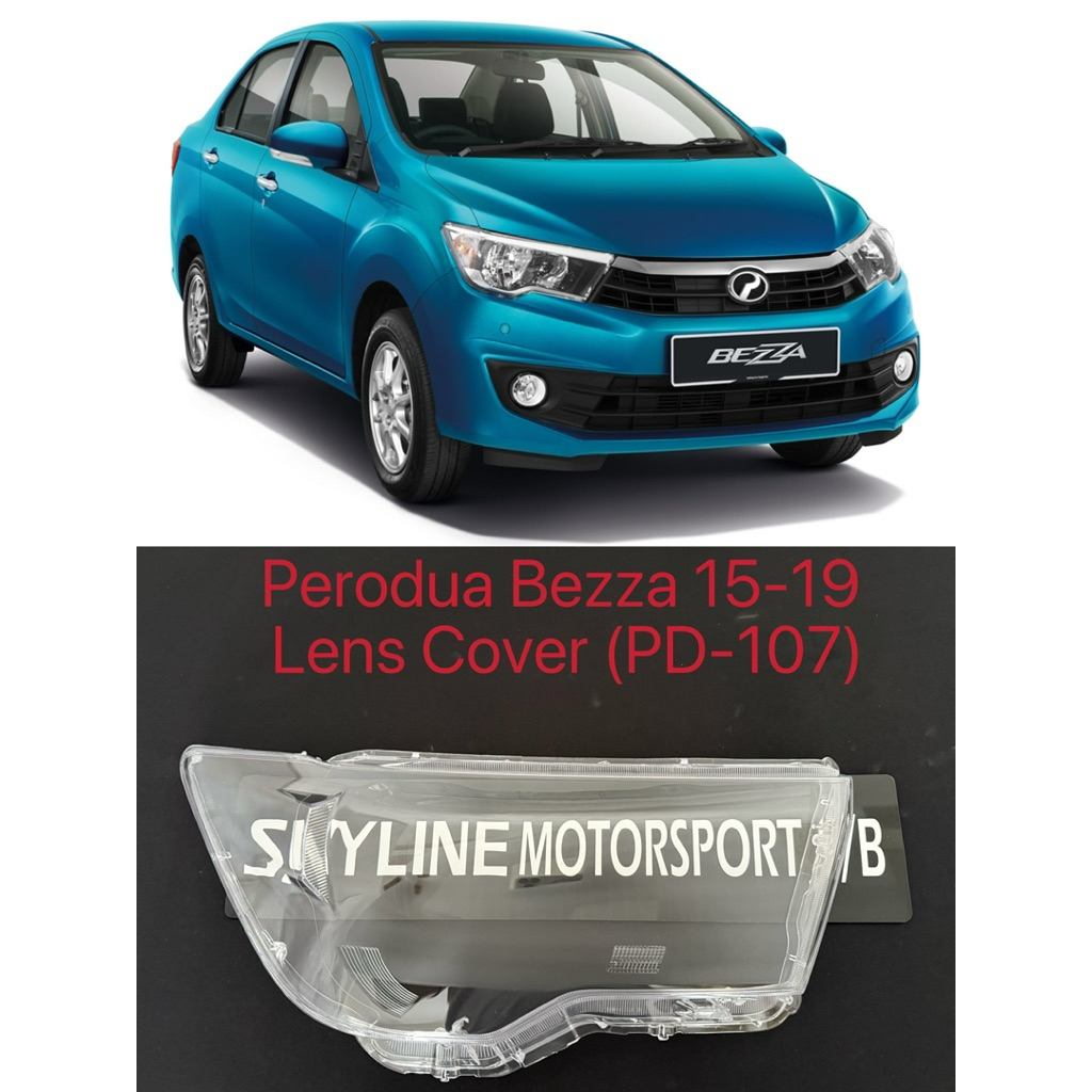 Perodua Bezza Head Lamp Lens Cover 2015 2016 2017 2018 2019 | Shopee ...