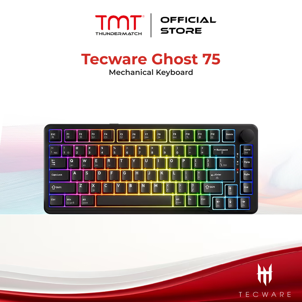 Tecware Ghost 75% RGB Mechanical Keyboard - Linear Switches | Shopee ...