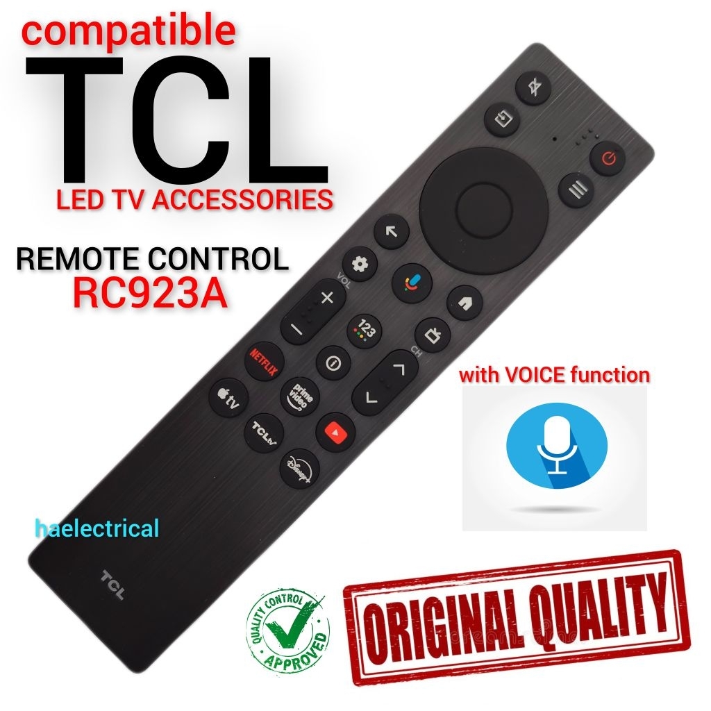 TCL led tv accessories REMOTE CONTROL wtih VOICE RC923A (HIGH QUALITY ...