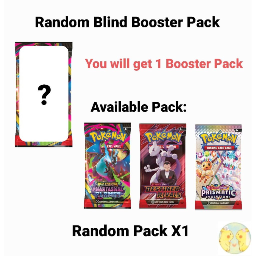 (Live Rip) Pokemon Card TCG : Random Blind booster pack ME02 Phantasmal ...