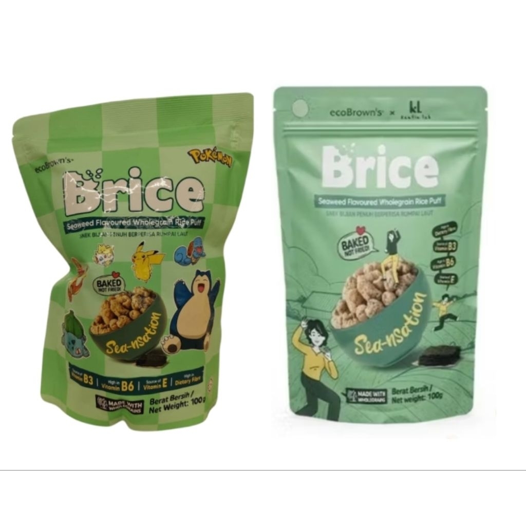 ECOBROWN Brice Seaweed Rice Puff 40g| 100g | Shopee Malaysia