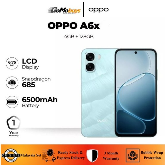 [100% Original] OPPO A6x (4GB+128GB) | Snapdragon 685 | 120Hz Ultra ...
