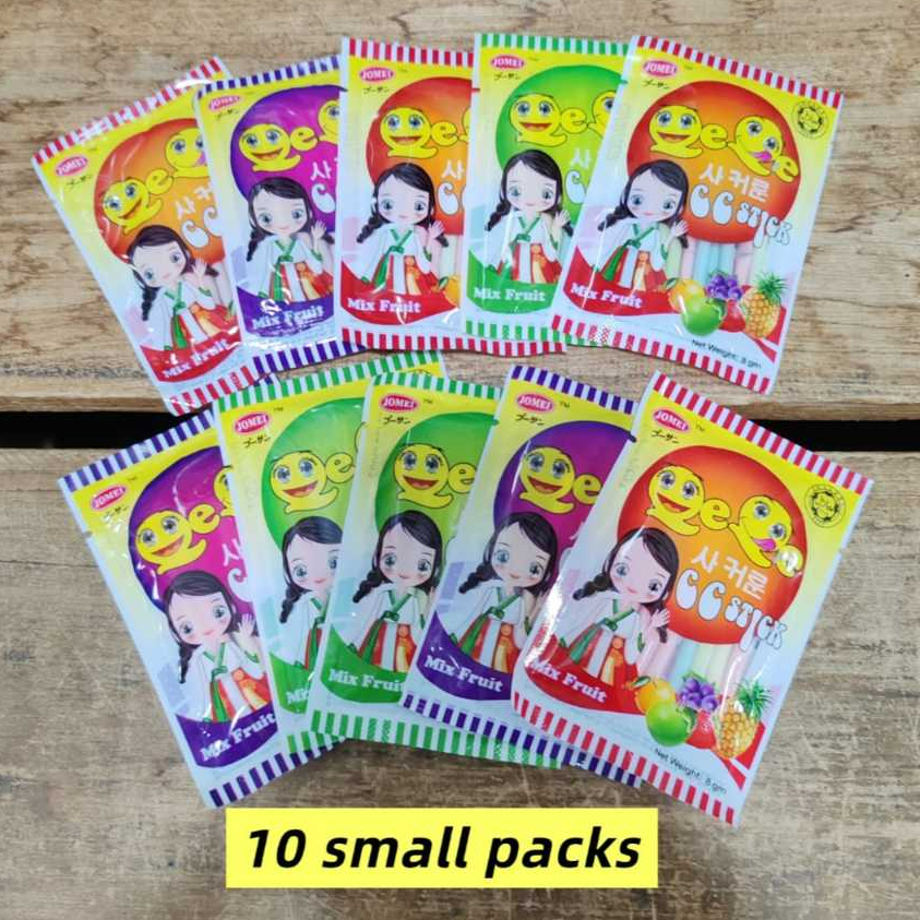 (JOMEI ) HALAL QeQe Cc Stick Mix Fruit 水果味吸吸糖 40 Packs Per Box (EXP:02 ...