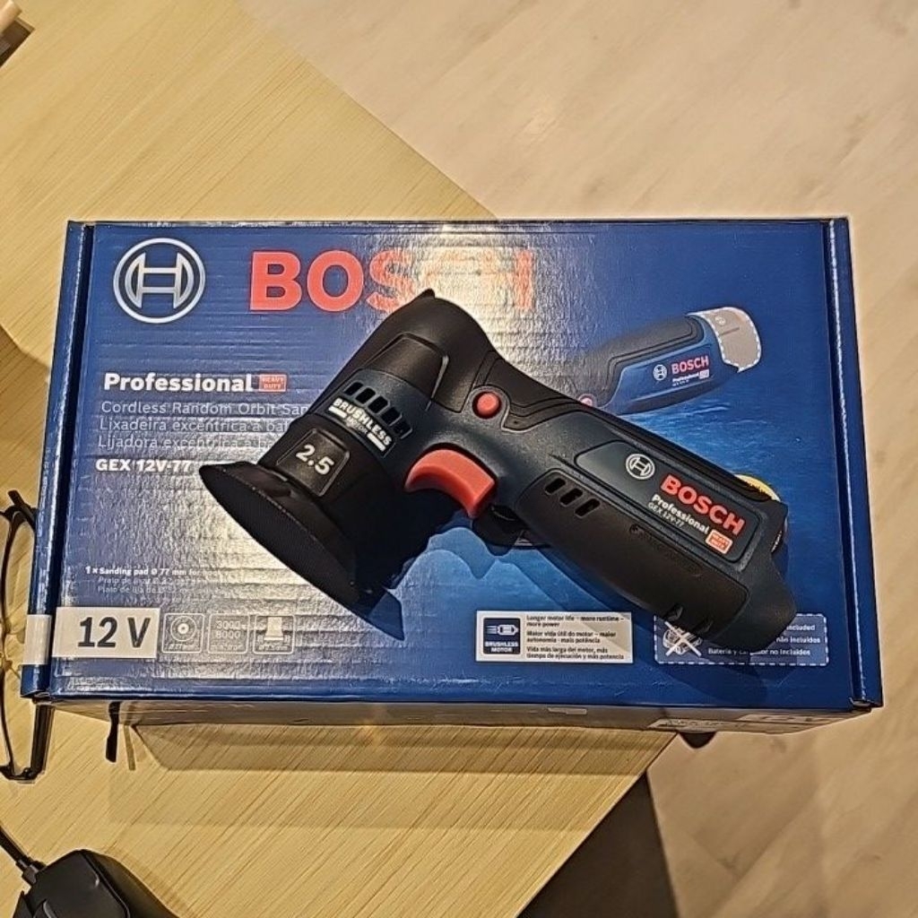 Bosch 12v Cordless random orbit sander GEX 12V-77 CW SOLO | Shopee Malaysia