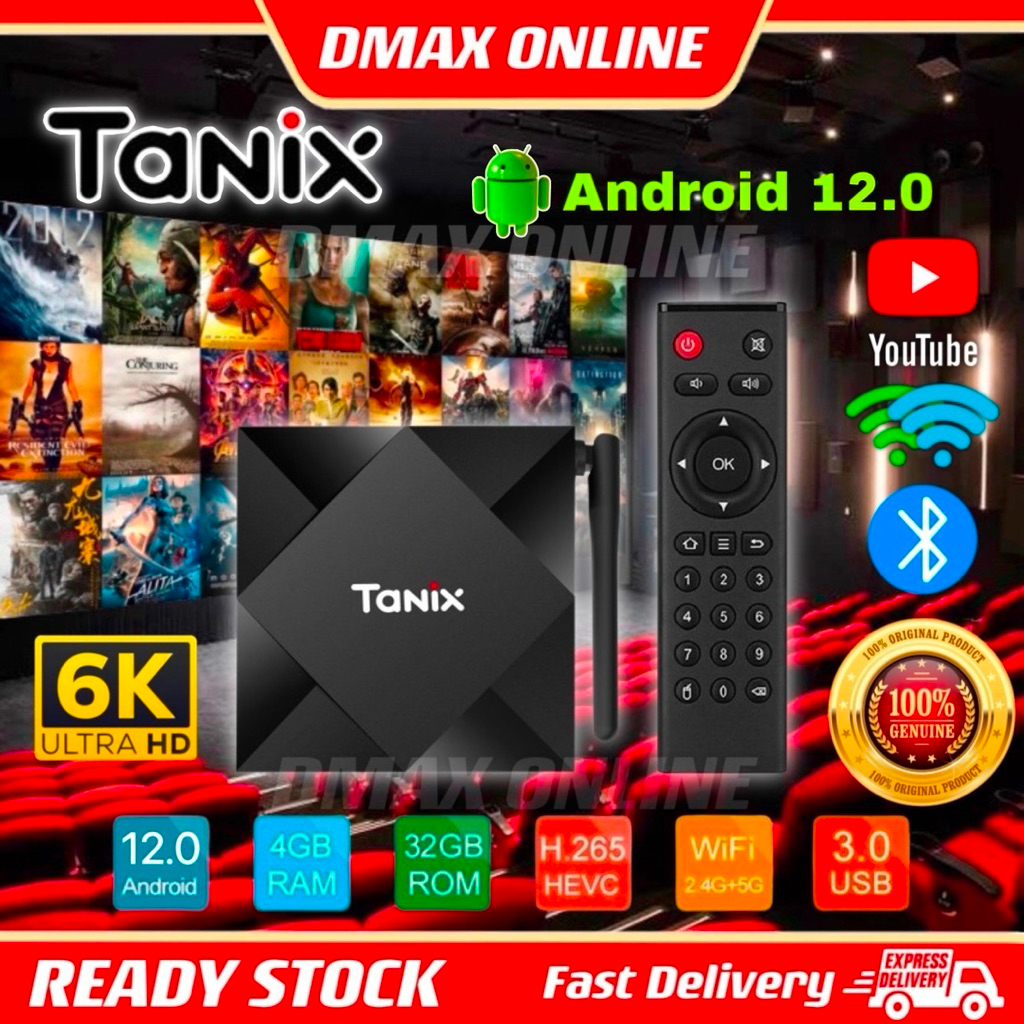 TX6 / TX6 PRO 4GB RAM 64GB ROM l Smart Box 5.8G WIFI Bluetooth 4K ...