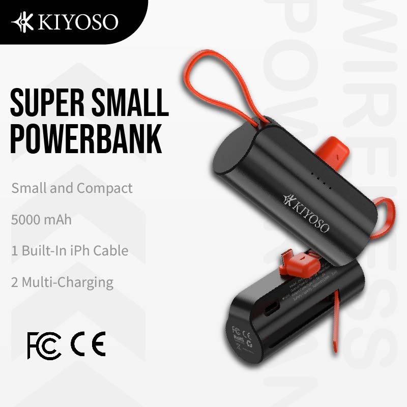 KIYOSO QP5121 Mini Power Bank Super Small Powerbank Portable Dual ...