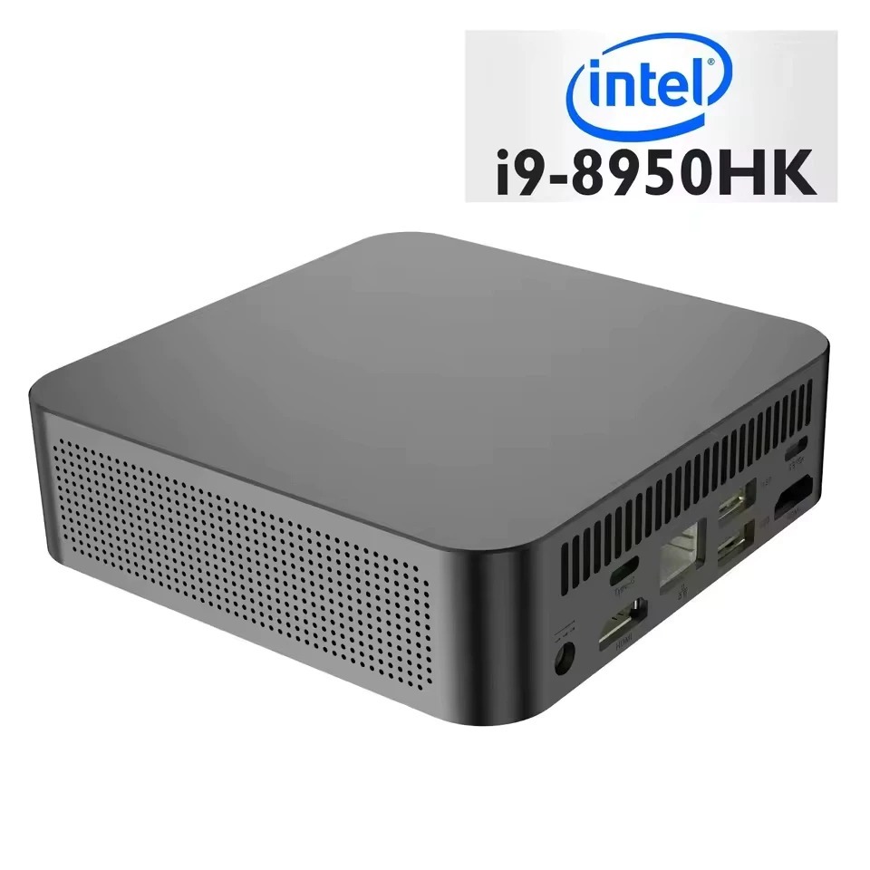 Portable Mini PC Intel Core i9 8950HK Windows 11 Desktop PC 16GB DDR4 ...