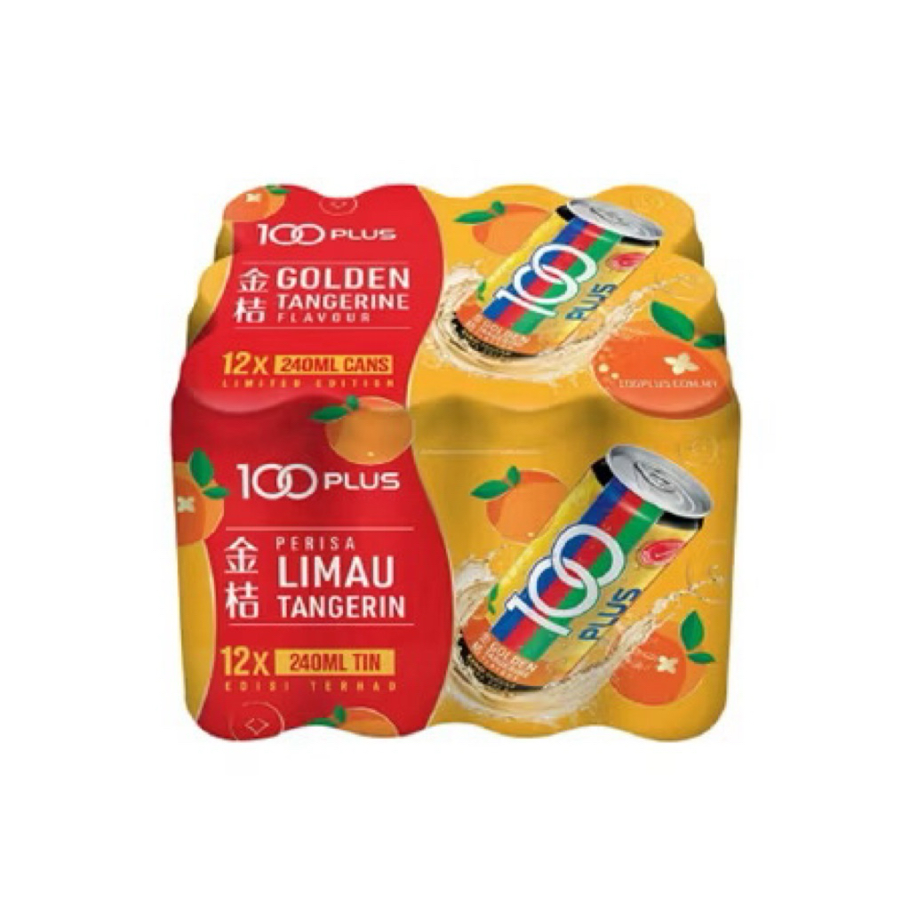 100 PLUS ZERO Golden Tangerine CNY 2026 [240ml X 12] | Shopee Malaysia