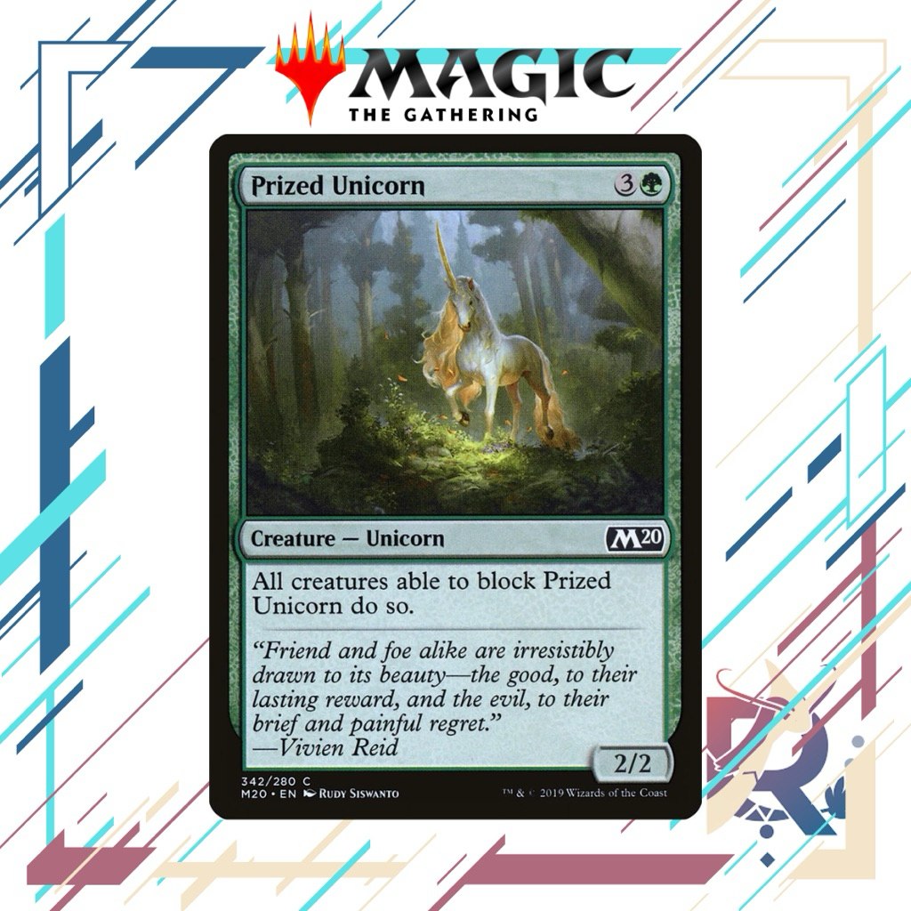 [MTG] Core Set 2020: Prized Unicorn (Welcome Deck) | Shopee Malaysia