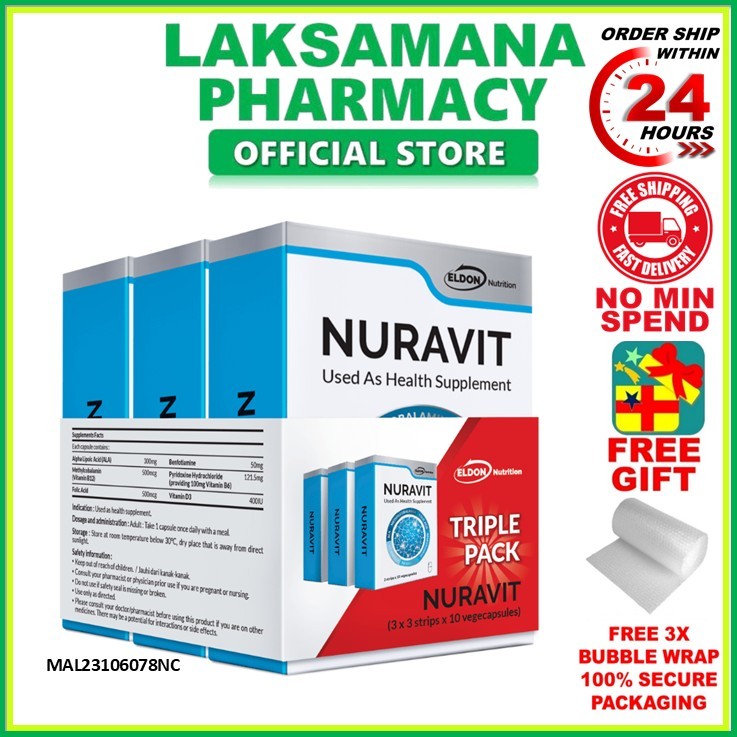 [EXP: 2027] ELDON NUTRITION Nuravit (30's/3x30's) | Shopee Malaysia
