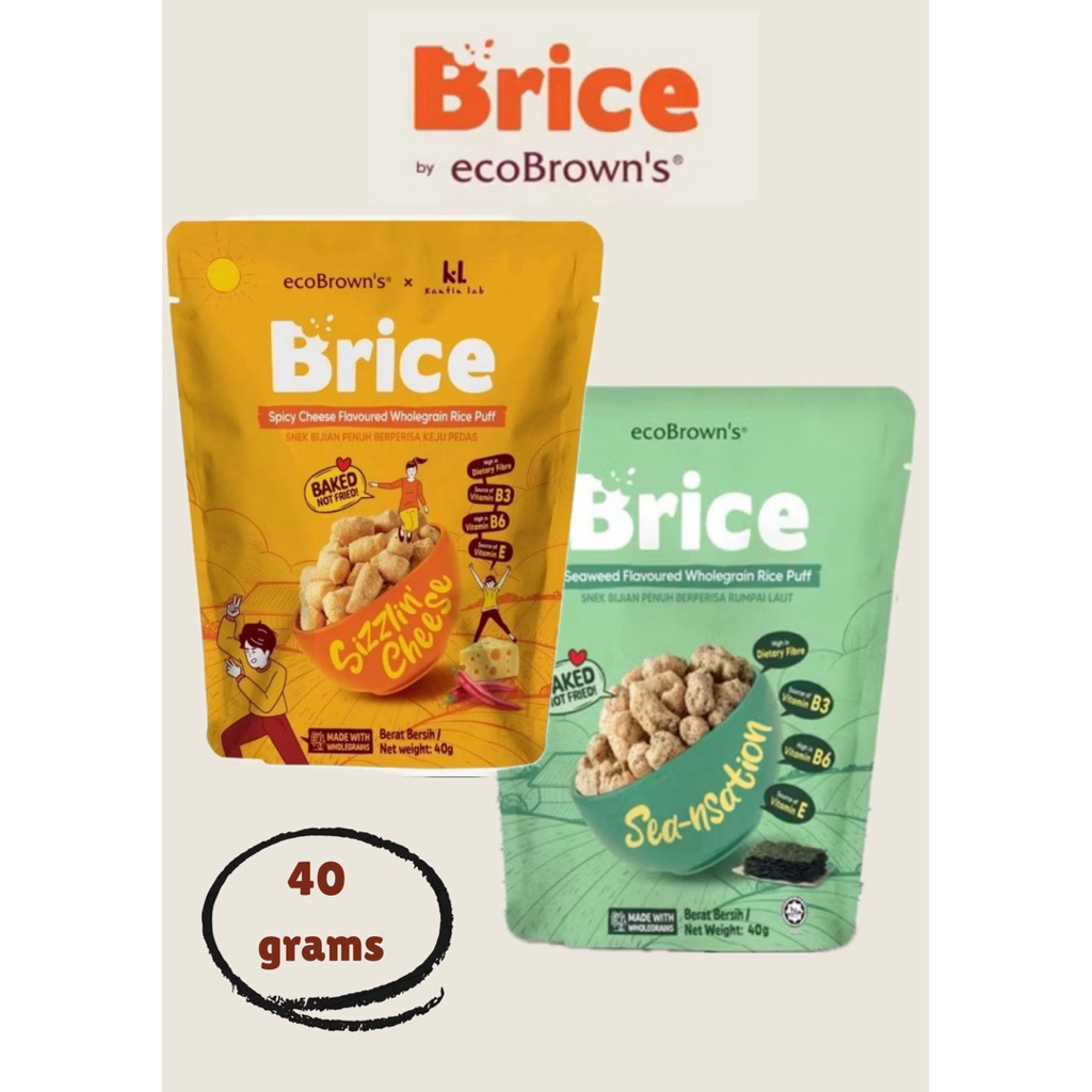 ecoBrown’s Brice Wholegrain Rice puff ( seaweed | Spicy cheese ...