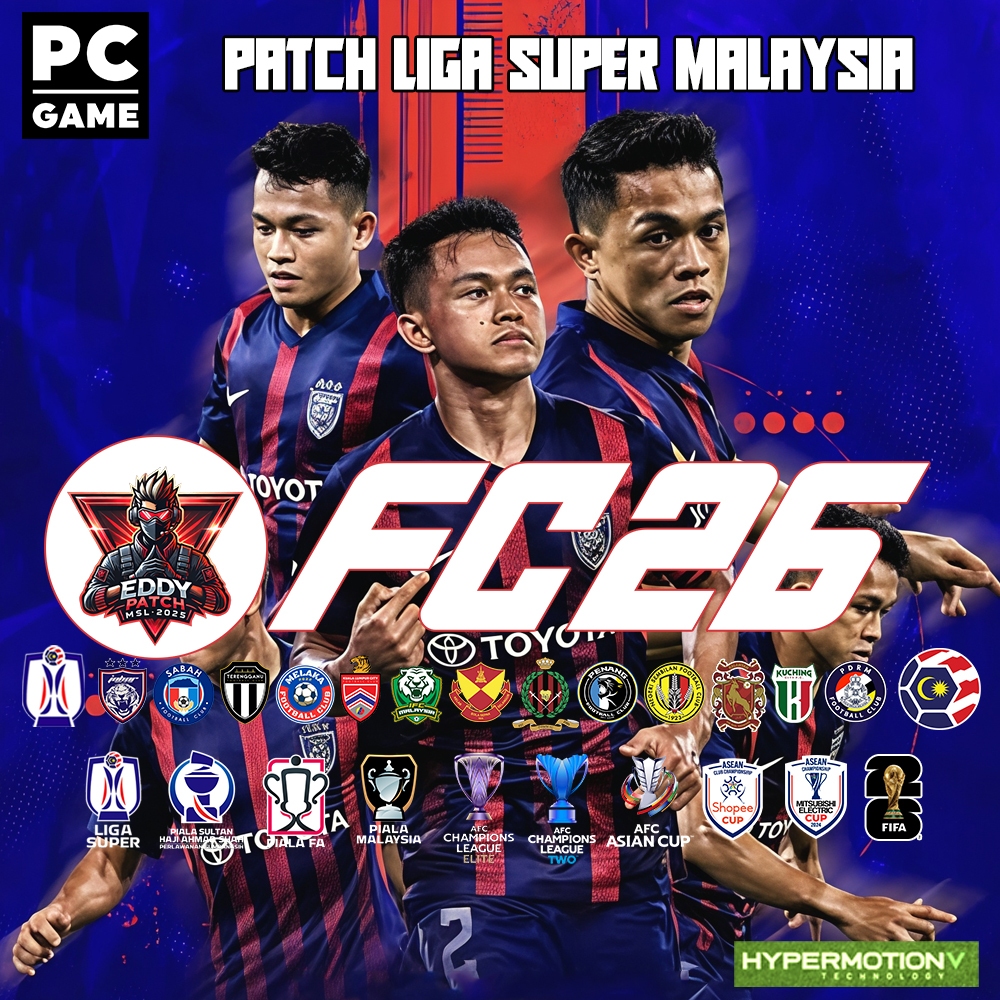 FC 26 Eddy Patch Liga Super Malaysia for PC , LAPTOP & HANDHELD ...