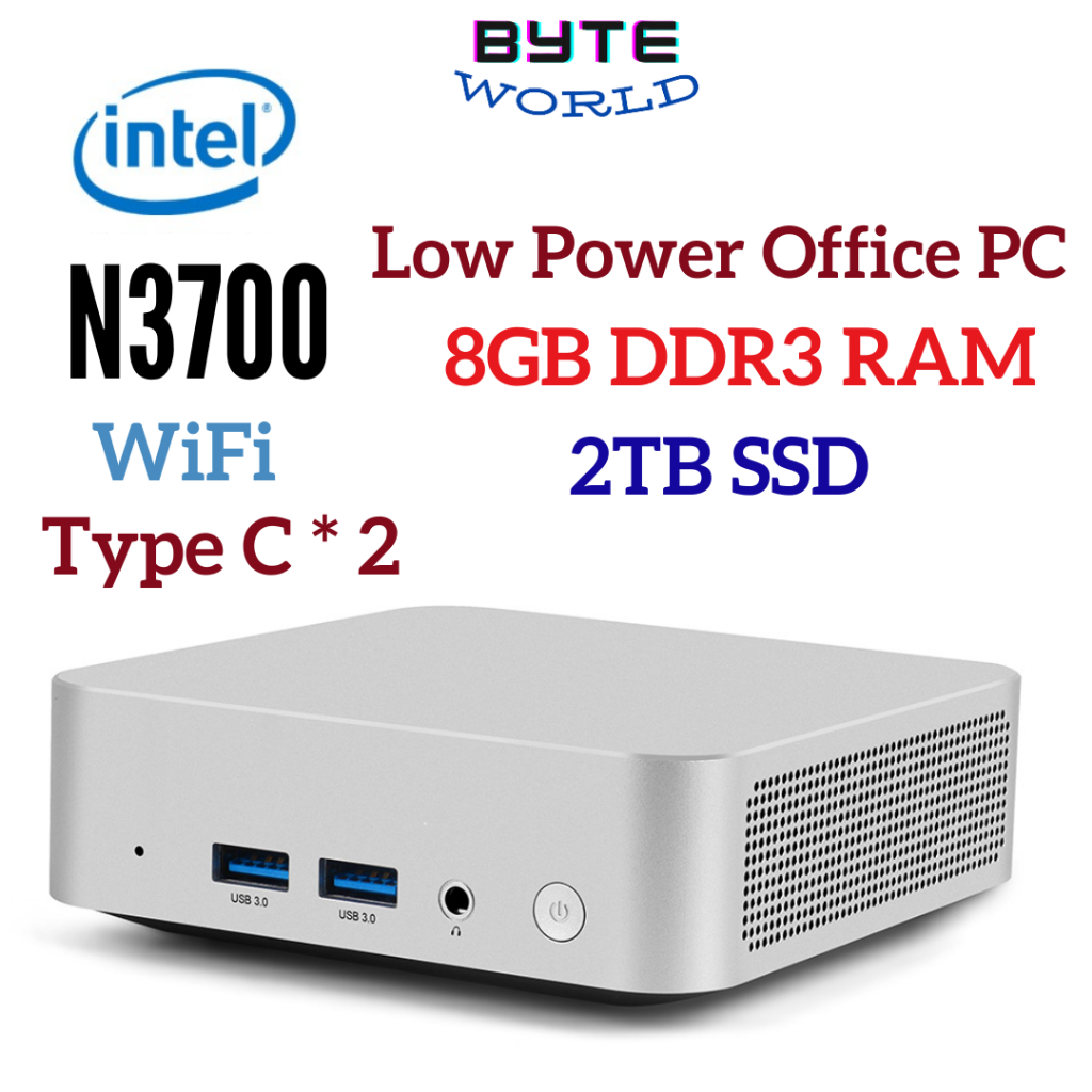 W6 Intel N3700 Mini PC Windows 11 8GB RAM DDR3 2TB SATA SSD WiFi PC ...