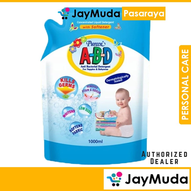 Pureen A-B-D Concentrated Liquid Detergent Softener 1000ml Anti ...